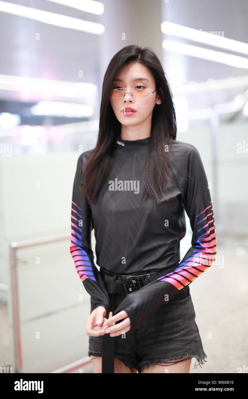 Chinese model Xi Mengyao, better known as Ming Xi, is pictured at an ...