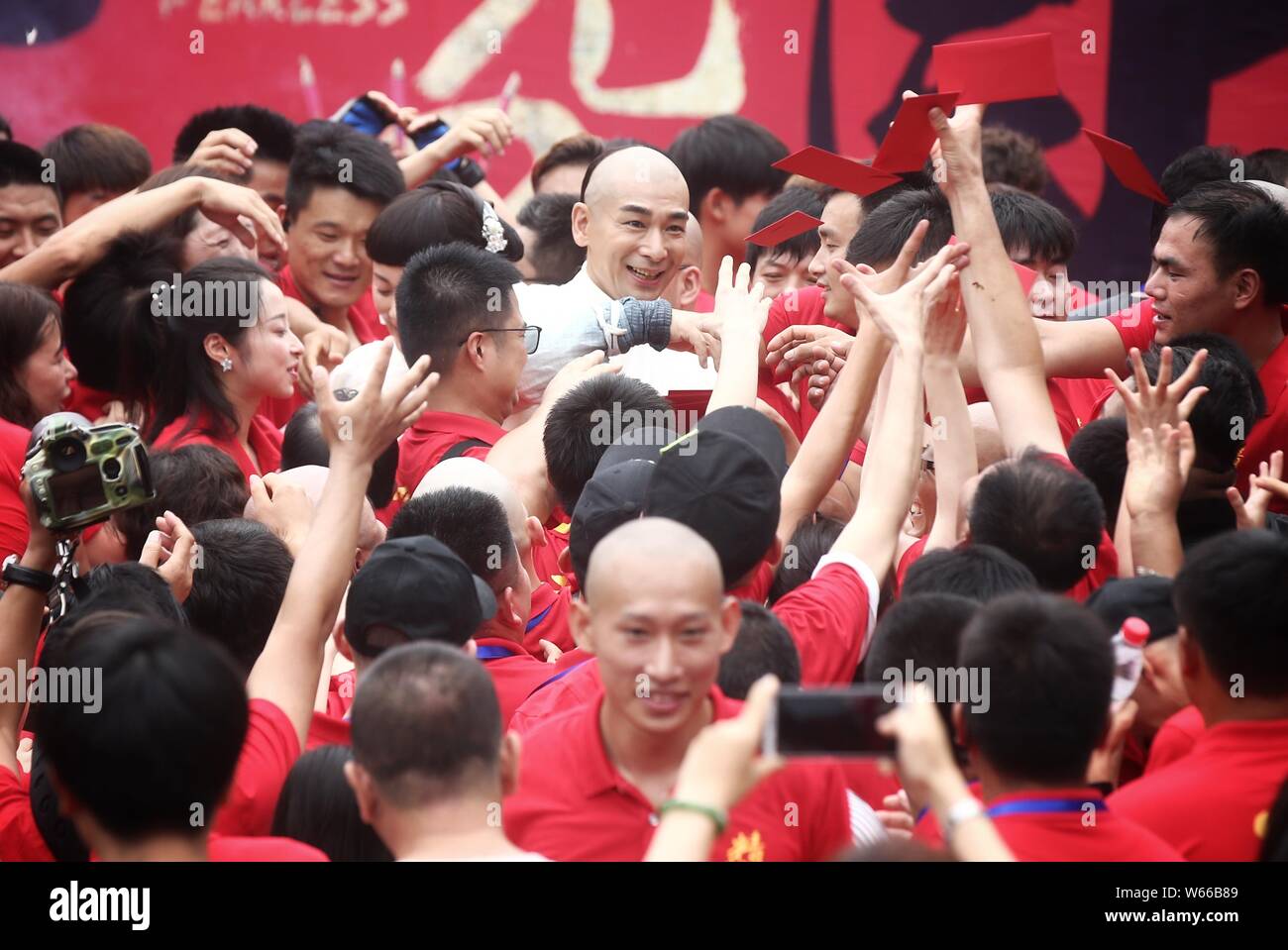 Chinese actor and martial artist Vincent Zhao Wenzhuo attends the ...