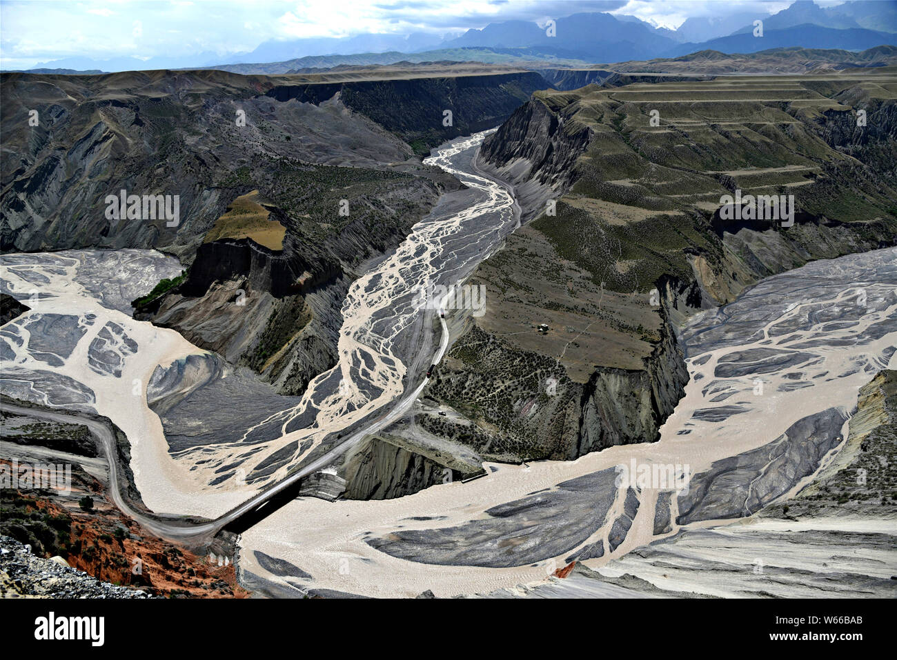 Landscape of the Grand Canyon of Wusu in Wusu city, Ili Kazakh ...