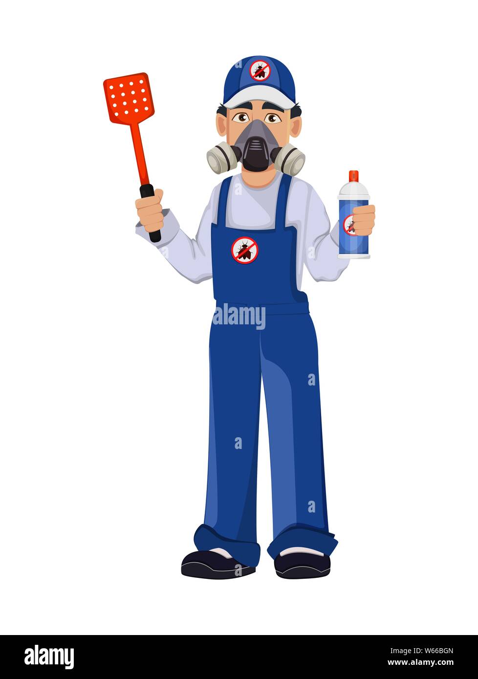 Manual worker cartoon illustration hi-res stock photography and images ...