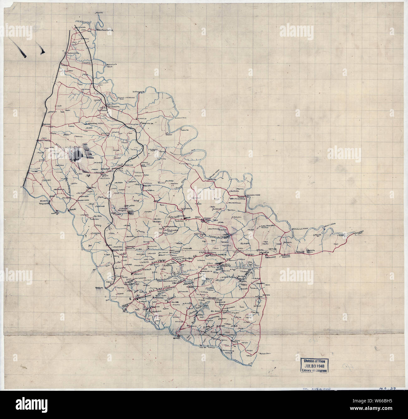 Hanover county map hi-res stock photography and images - Alamy