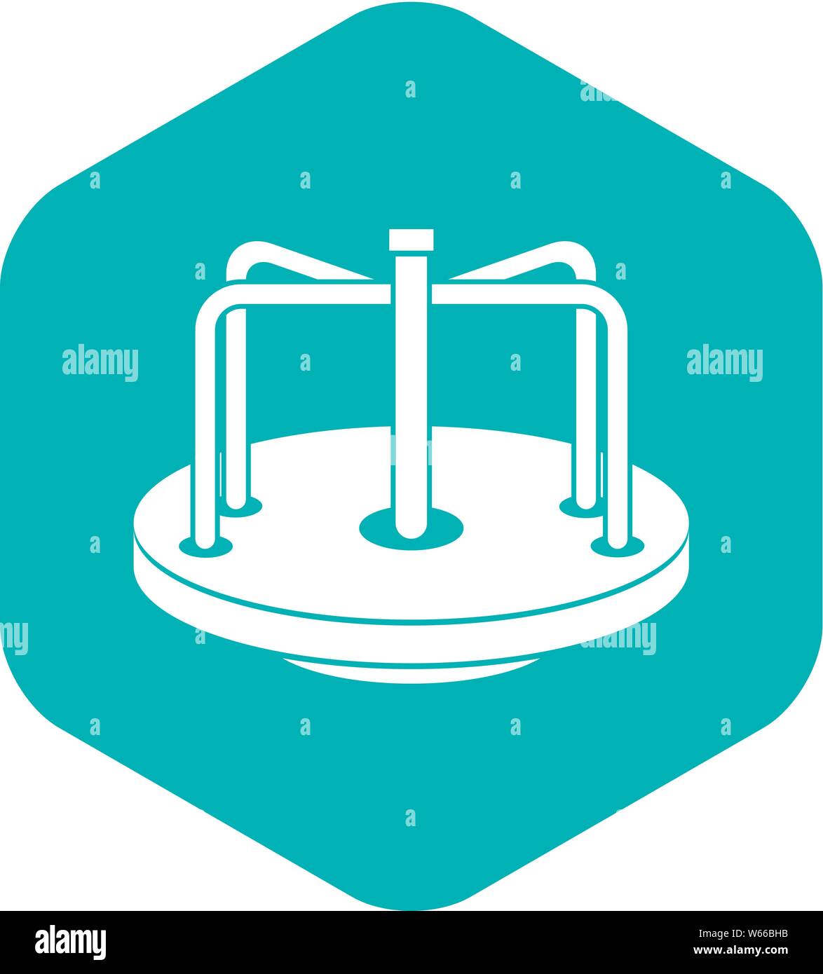 Children merry go round icon, simple style Stock Vector Image & Art - Alamy