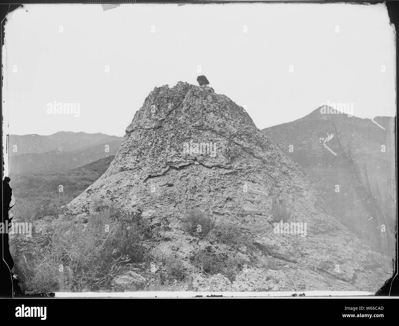 Hot Springs Cone. Provo Valley, Utah Stock Photo - Alamy