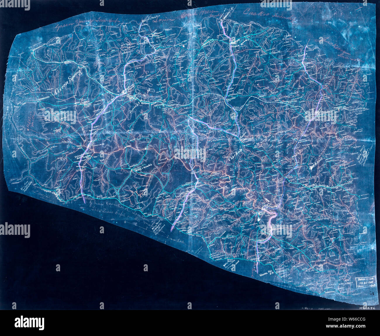 Civil War Maps 2012 Map of Louisa County Virginia Inverted Rebuild and ...