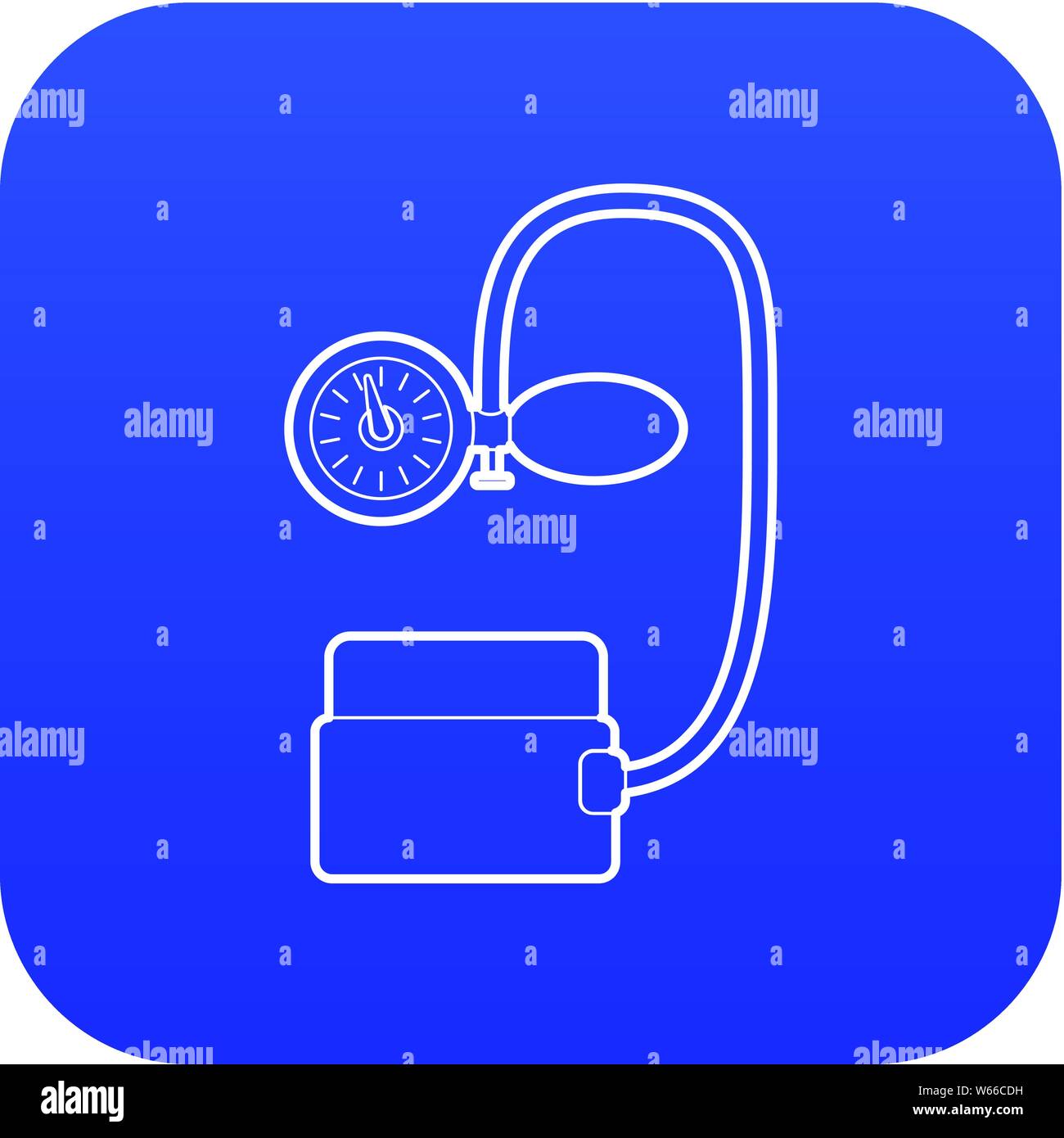 Tonometer pressure icon blue vector Stock Vector Image & Art - Alamy