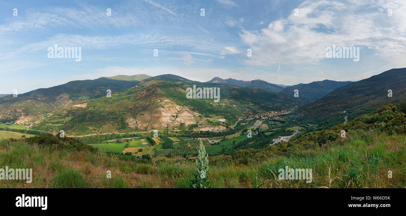 Pyrenees Mountains and Forest, Spain Stock Photo - Alamy