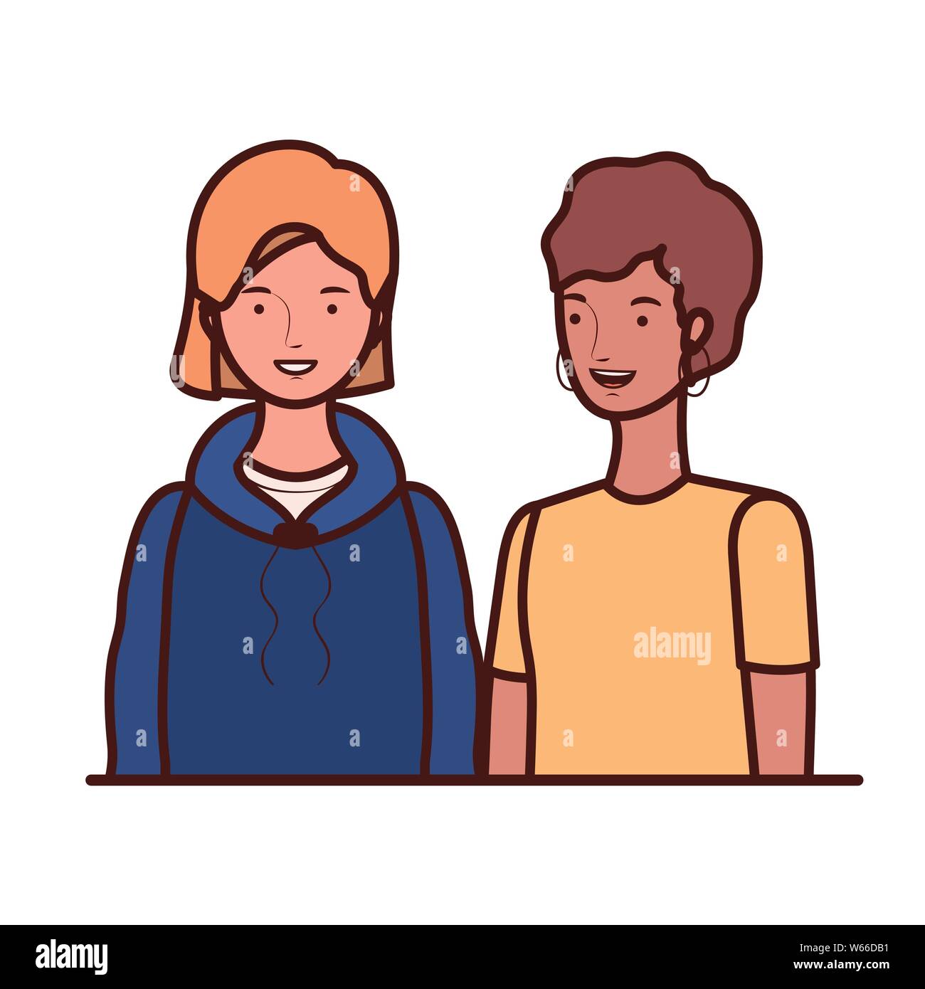 young women on white background Stock Vector Image & Art - Alamy