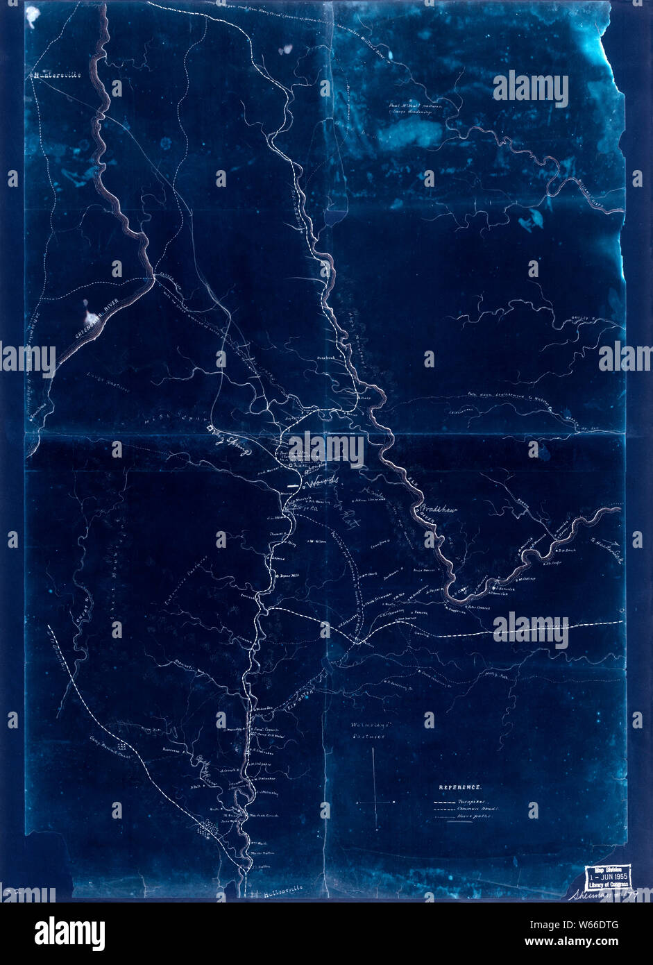 Civil War Maps 2035 Map of part of Pocahontas Randolph and Webster ...
