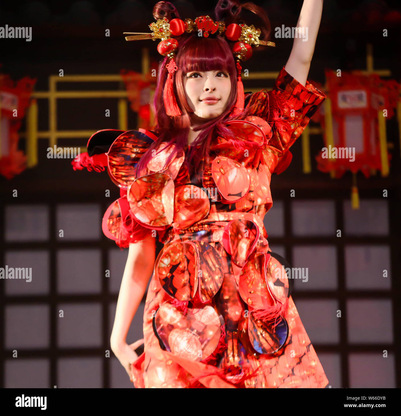 Japanese singer and model Kyary Pamyu Pamyu performs during the Kyary ...