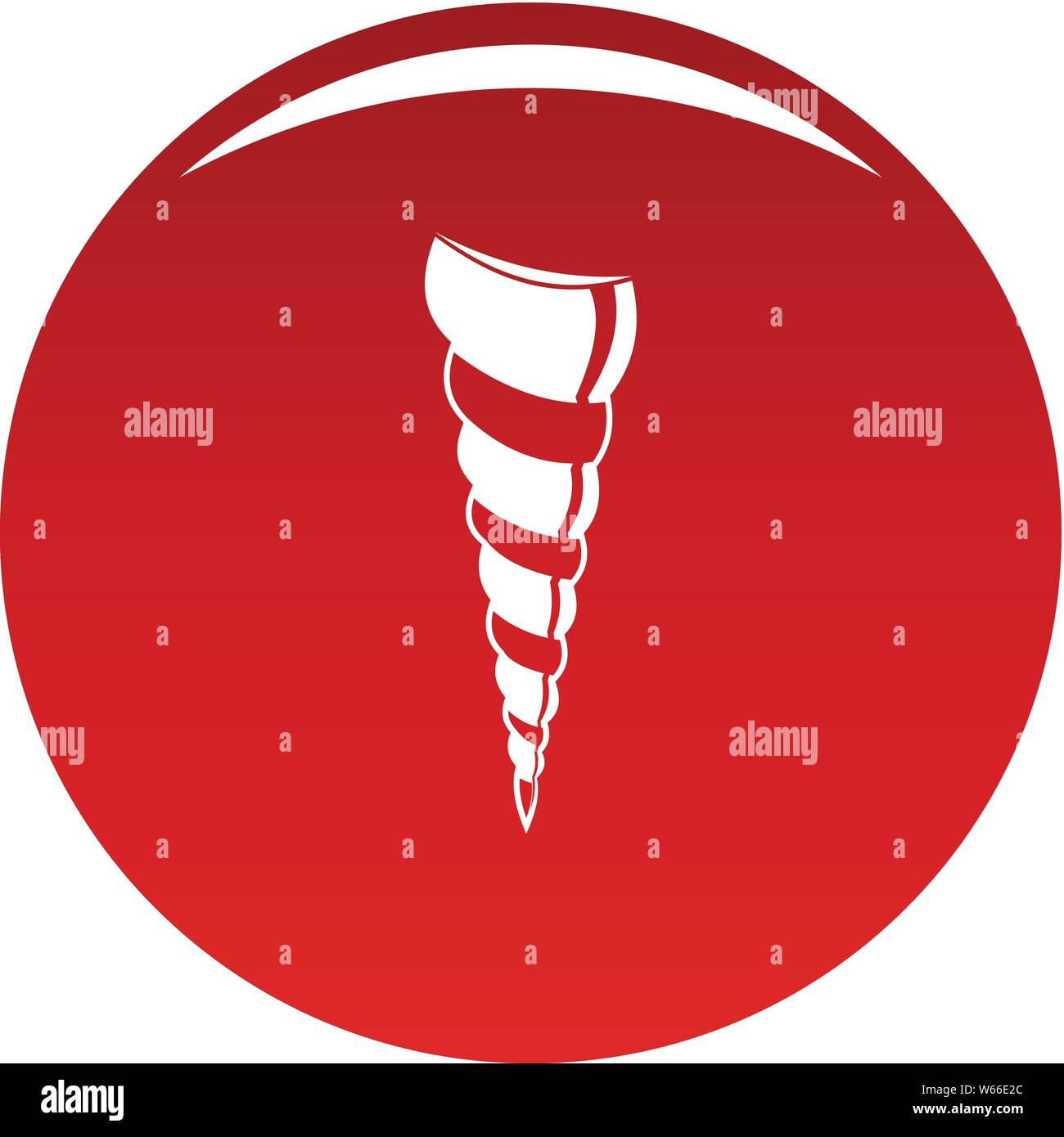 Long shell icon. Simple illustration of long shell vector icon for any ...