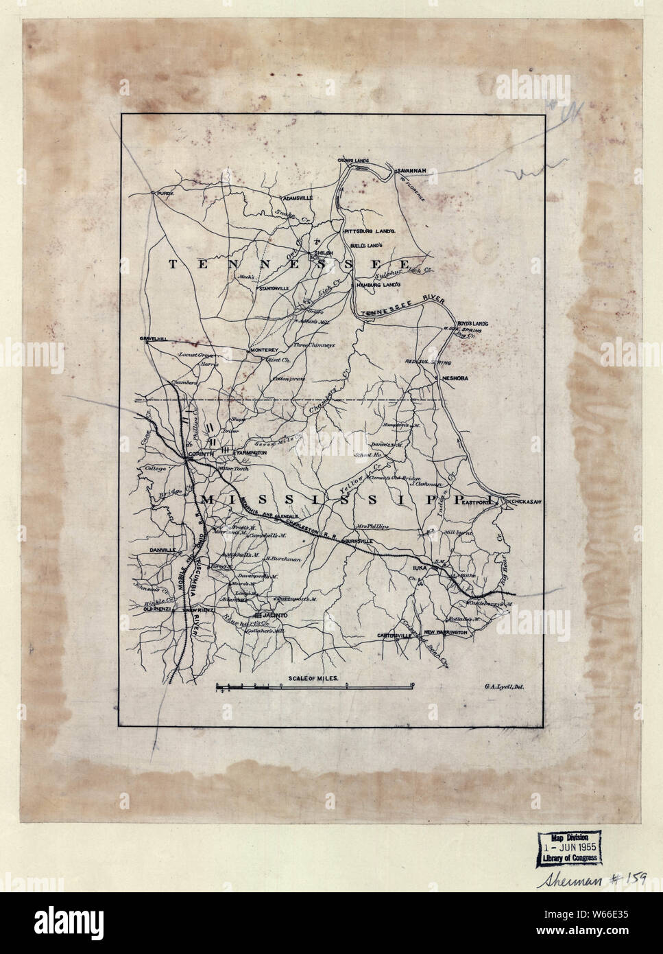 Civil War Map Tennessee