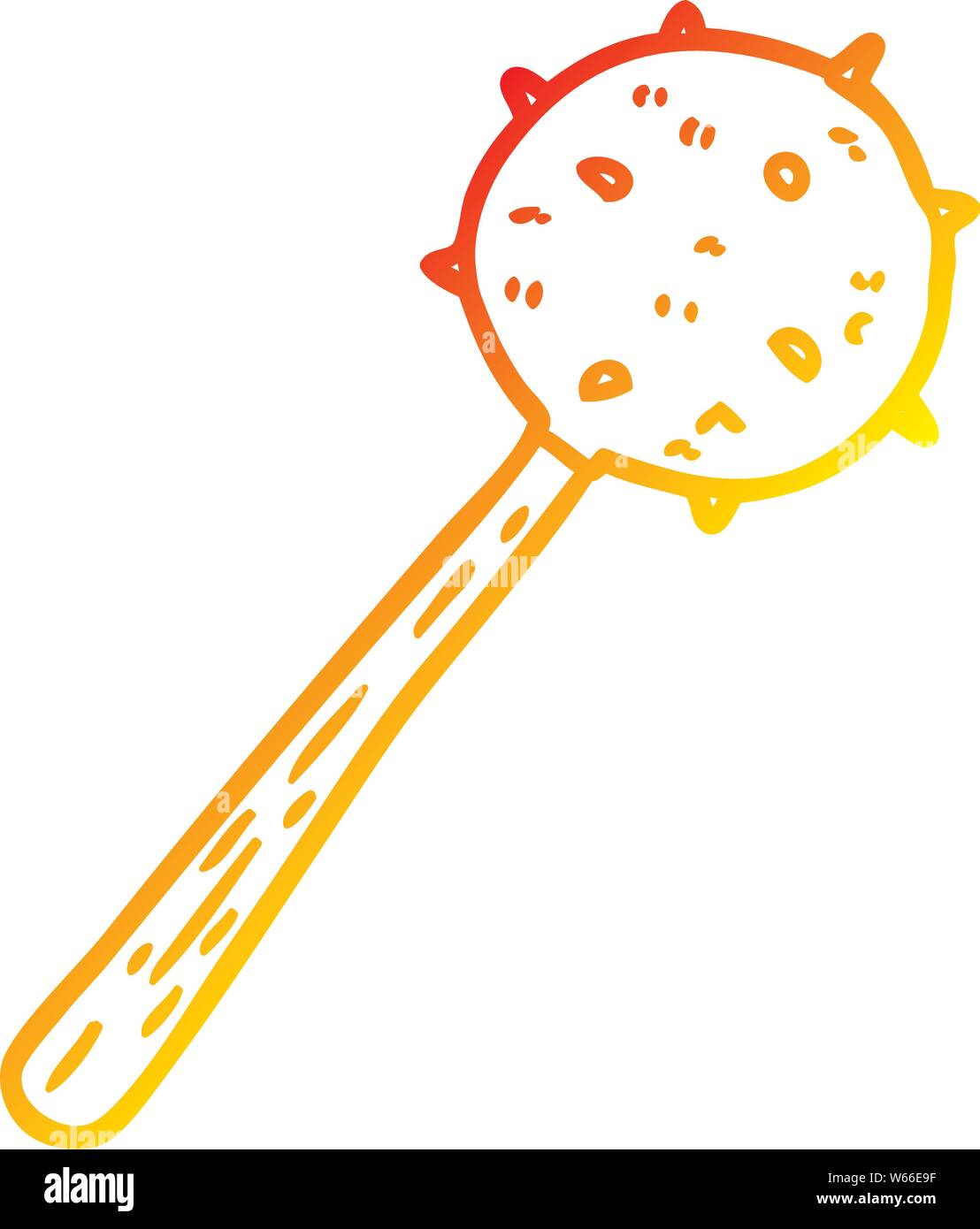 Medieval Mace Drawing