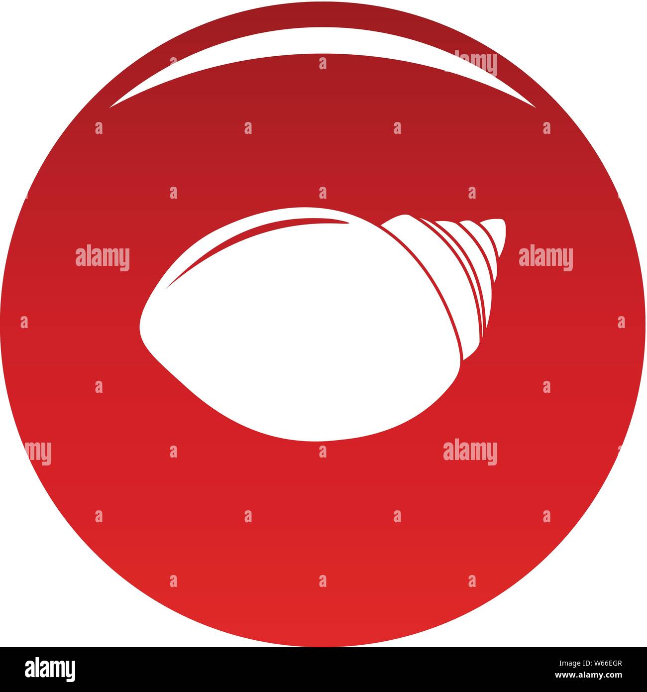 Mollusks shell icon. Simple illustration of mollusks shell vector icon ...