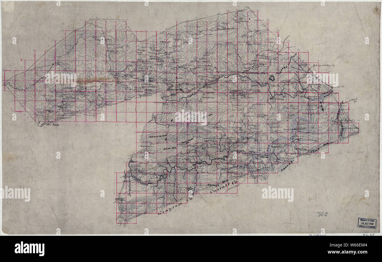 Civil War Maps 2041 Map of part of Wythe County Va Rebuild and Repair ...