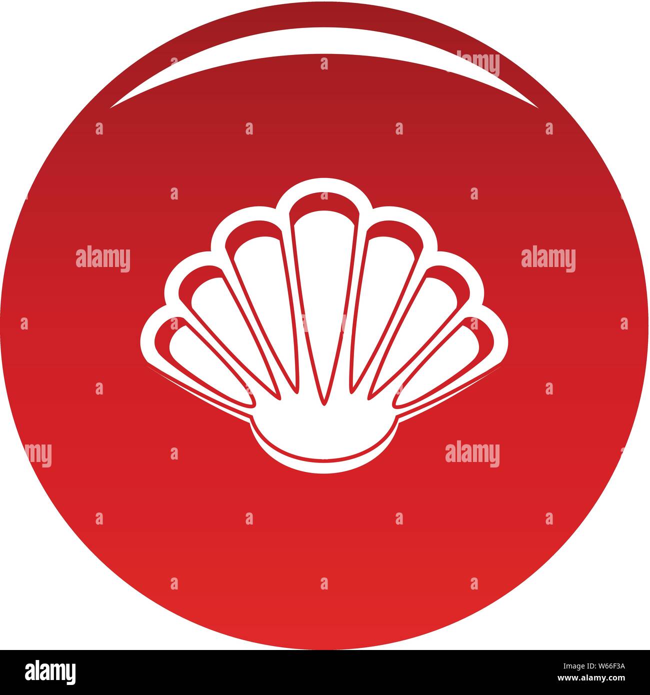 Nice shell icon. Simple illustration of nice shell vector icon for any ...