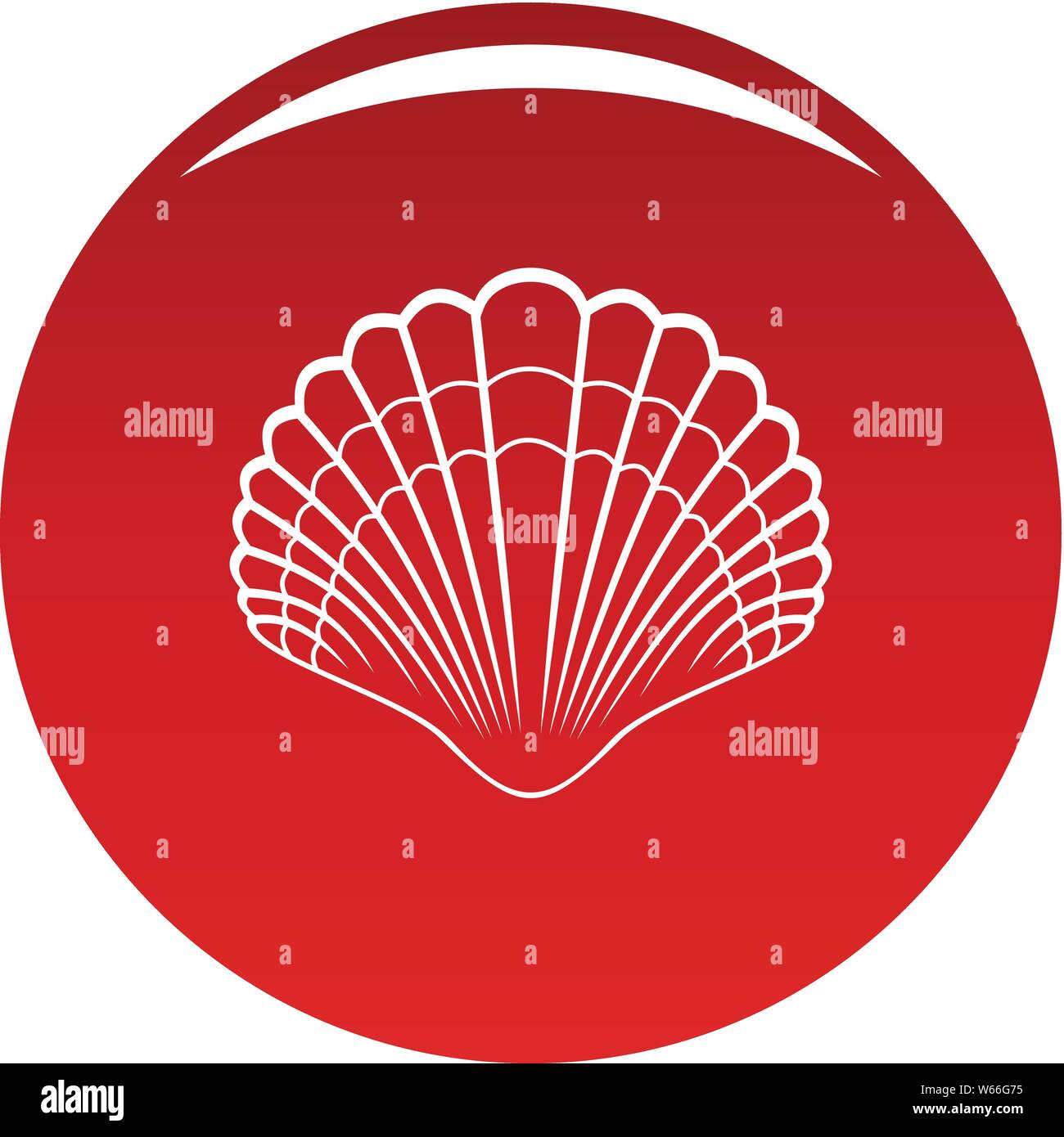 Big shell icon. Simple illustration of big shell vector icon for any ...