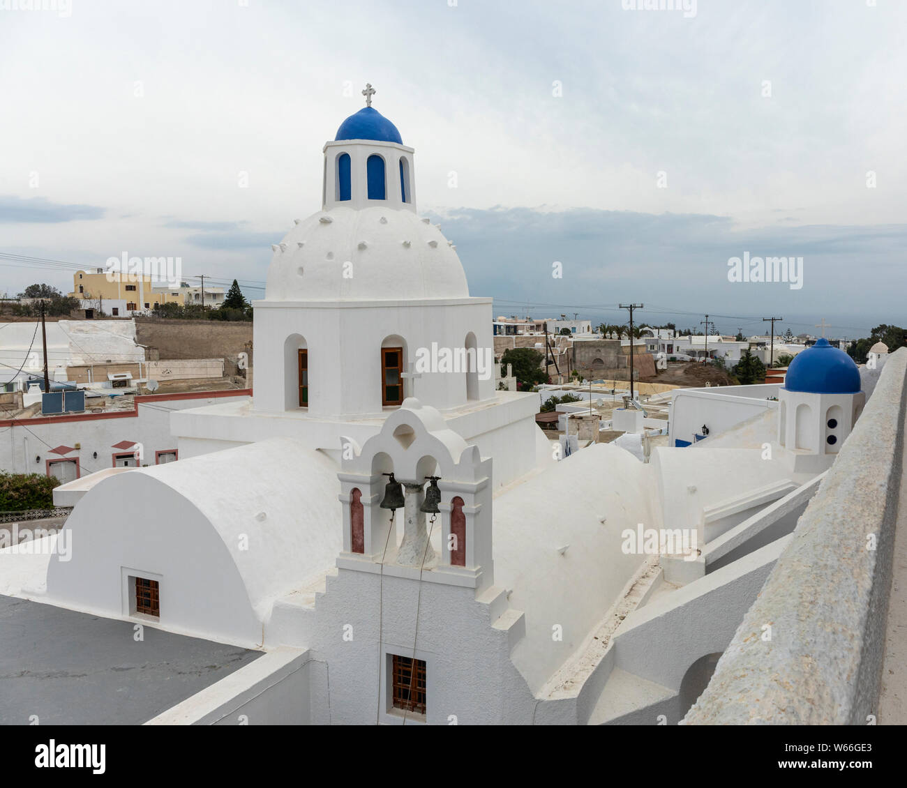Details of the Agios Dimitrios in Mesaria Santorini Greece Stock Photo ...