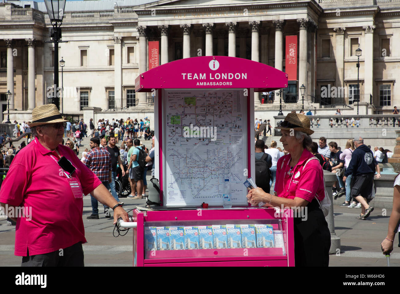 Team london ambassadors on trafalgar square hi-res stock photography ...