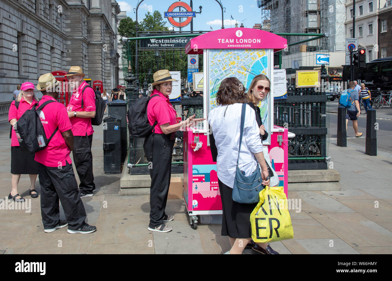 Team london ambassadors near westminster underground station hi-res ...