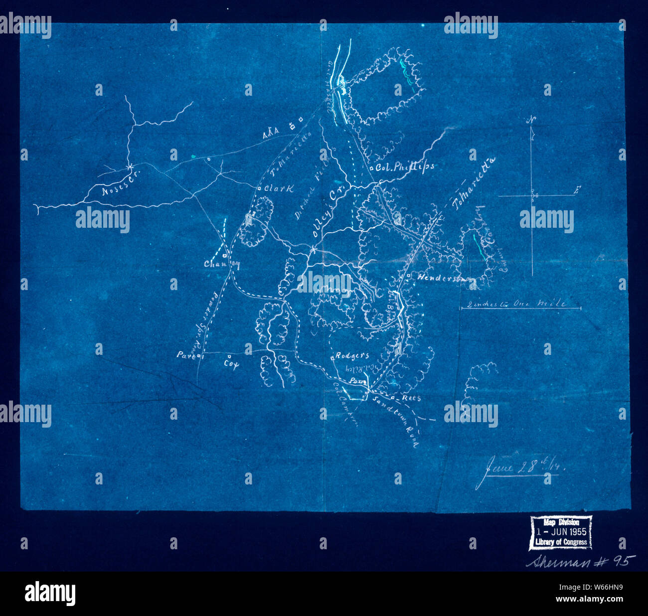 Civil War Maps 2091 Map of the environs of Olley Creek near Marietta ...