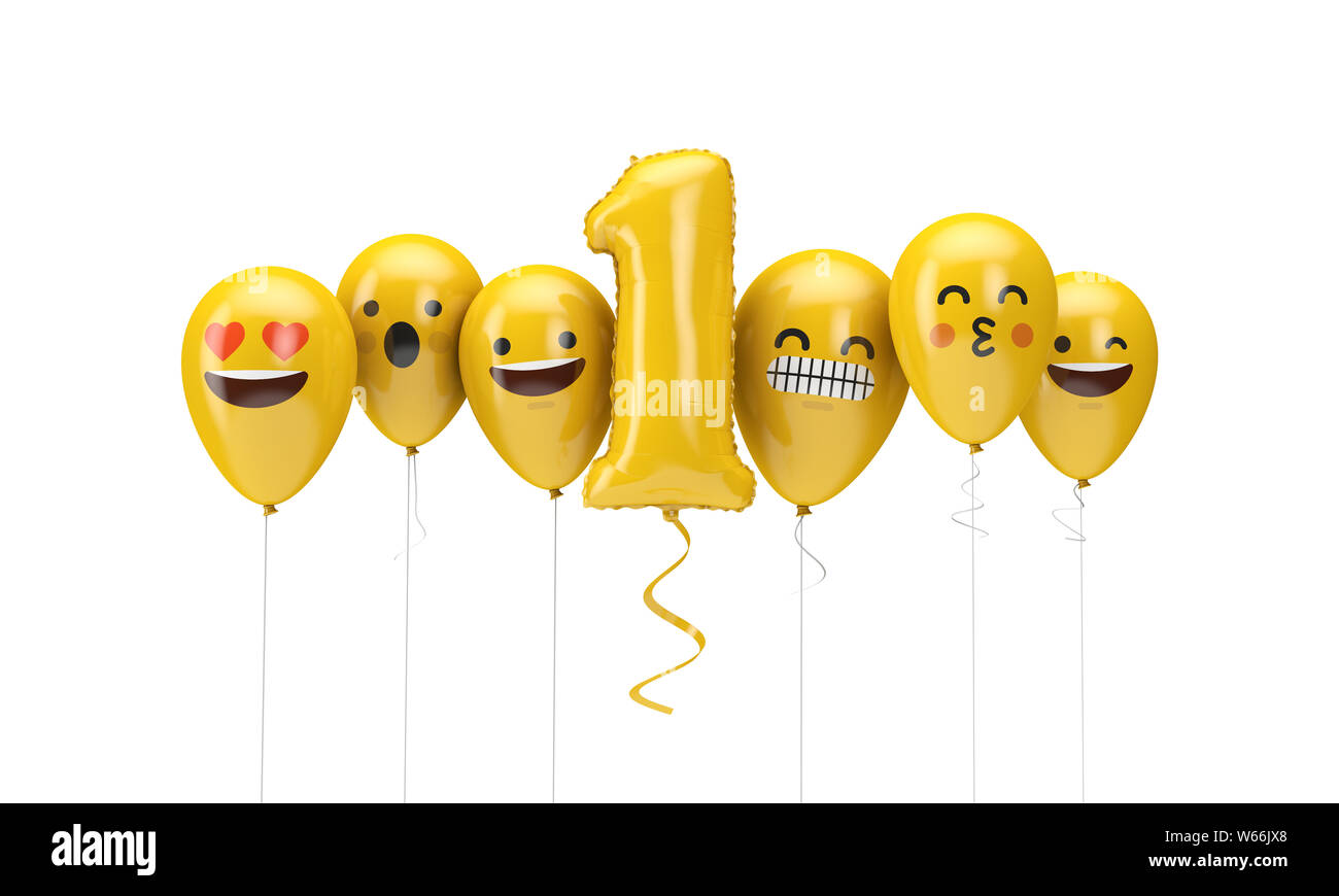 Number 1 balloons hi-res stock photography and images - Alamy