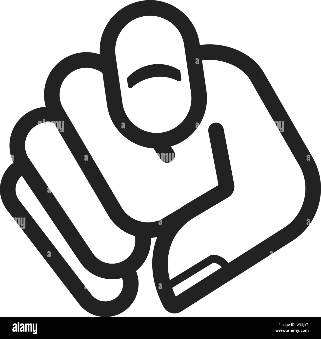 Hand pointing to right Stock Vector Images - Alamy