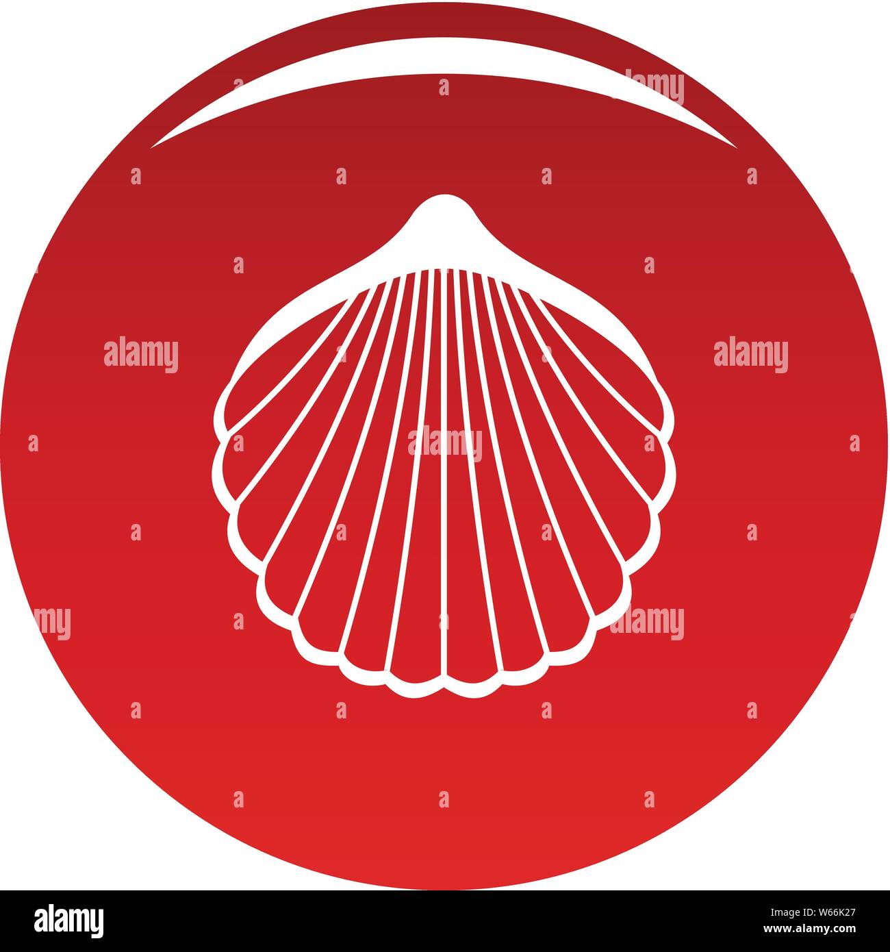 Beautiful shell icon. Simple illustration of beautiful shell vector ...