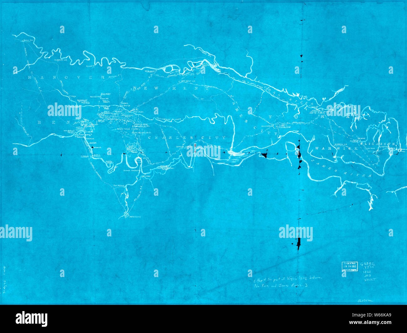 Map of virginia rivers hi-res stock photography and images - Alamy