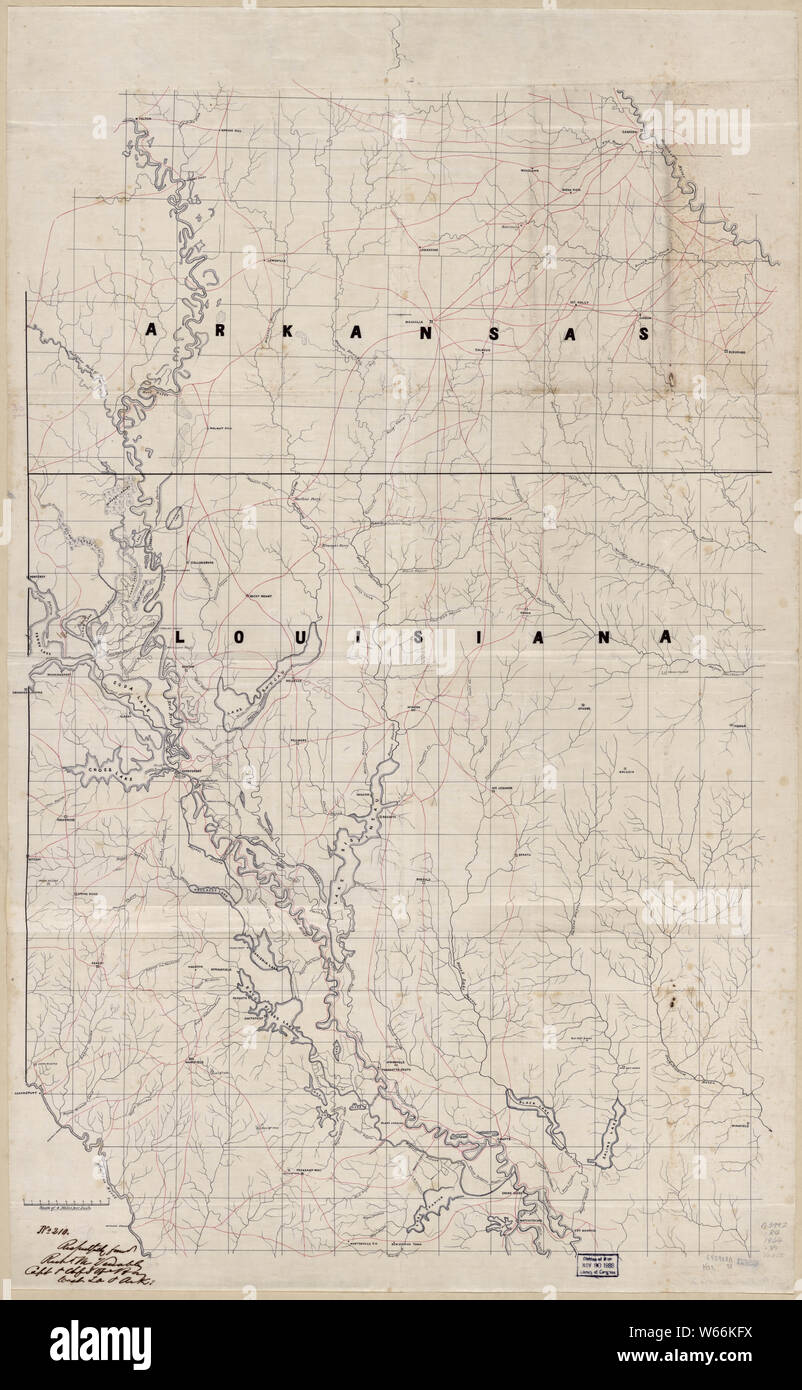 Red river campaign map hi-res stock photography and images - Alamy