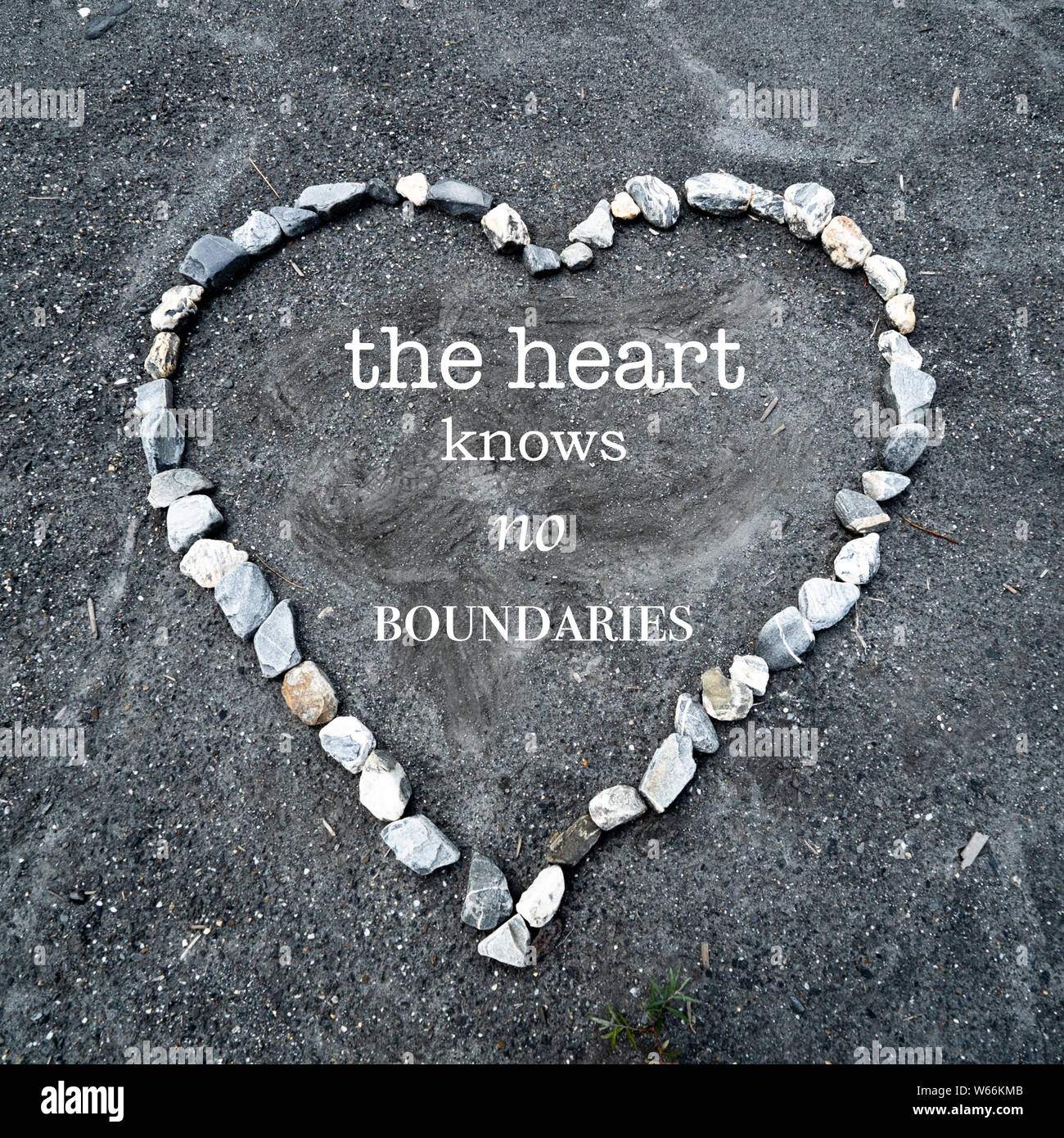 The heart knows no boundaries english hi-res stock photography and ...