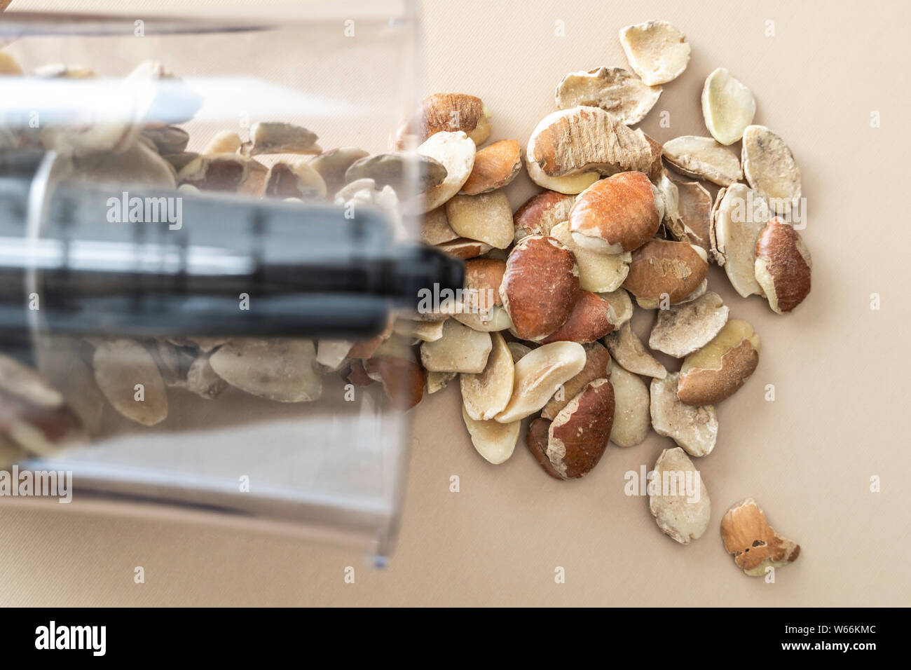 Nigerian ogbono seed in grinder to prepare traditional nigerian soup ...