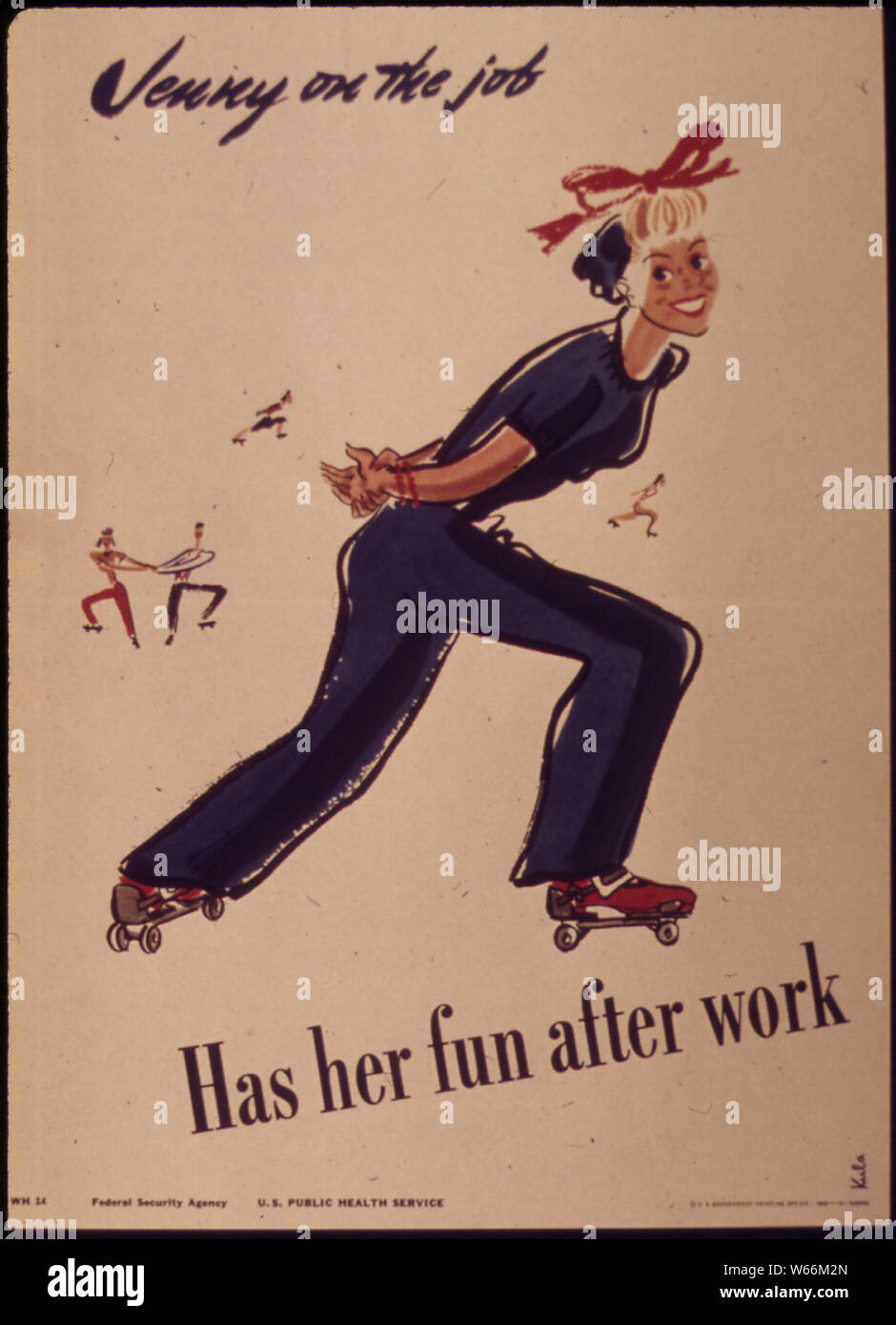 Jenny on the job - Has her fun after work Stock Photo - Alamy