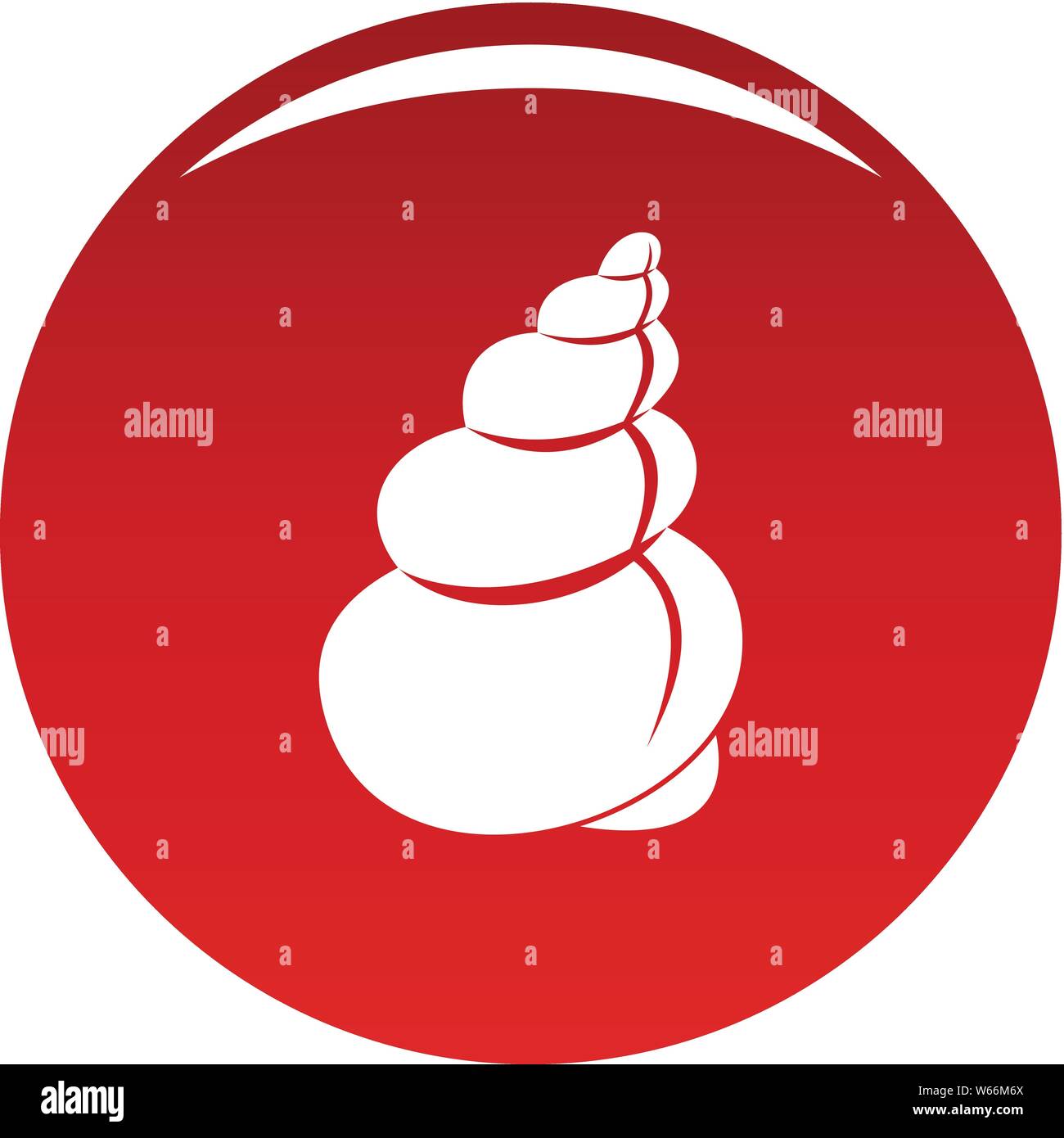 Twisted shell icon. Simple illustration of twisted shell vector icon ...