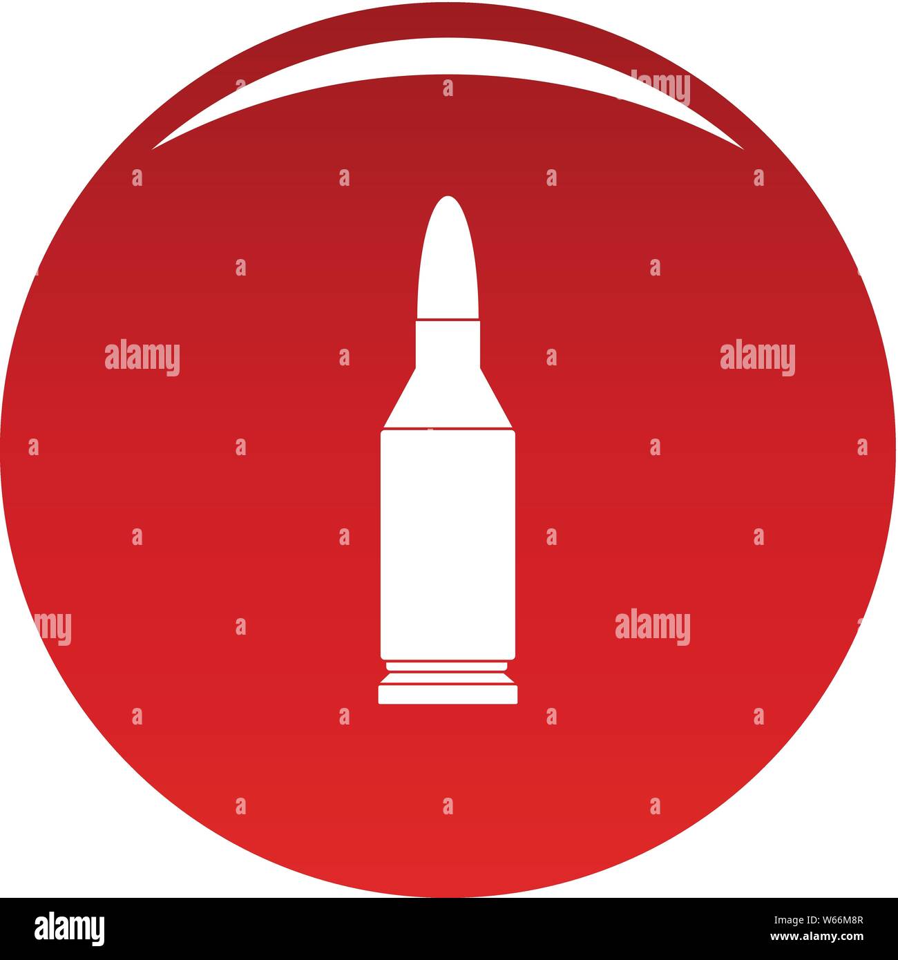 Bullet icon. Simple illustration of bullet vector icon for any design red Stock Vector Image ...