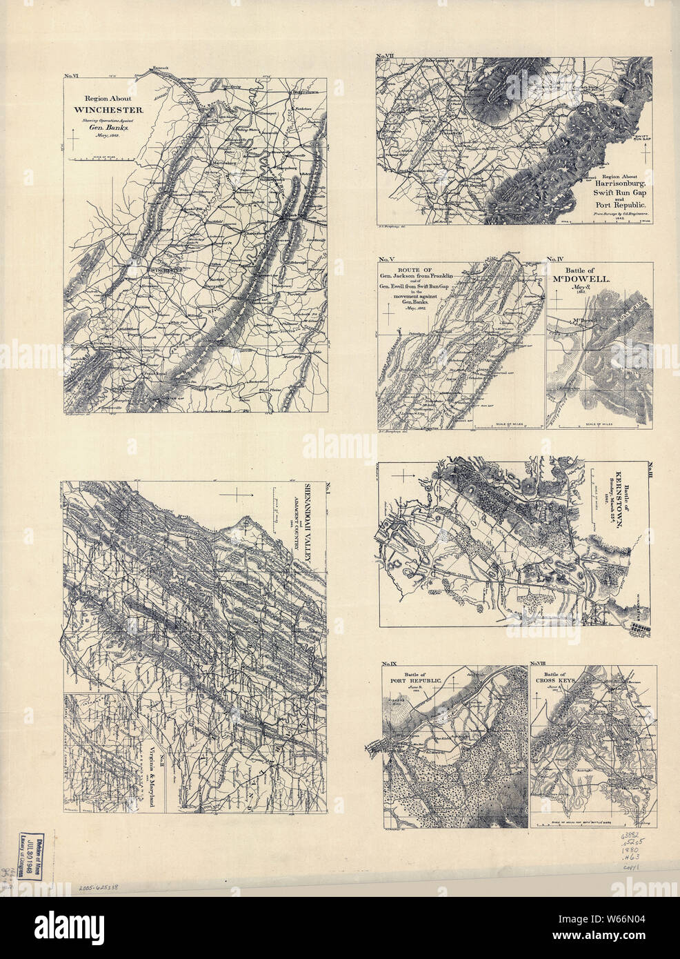 Civil War Maps 2142 Maps illustrating campaign of Gen T J Stonewall ...