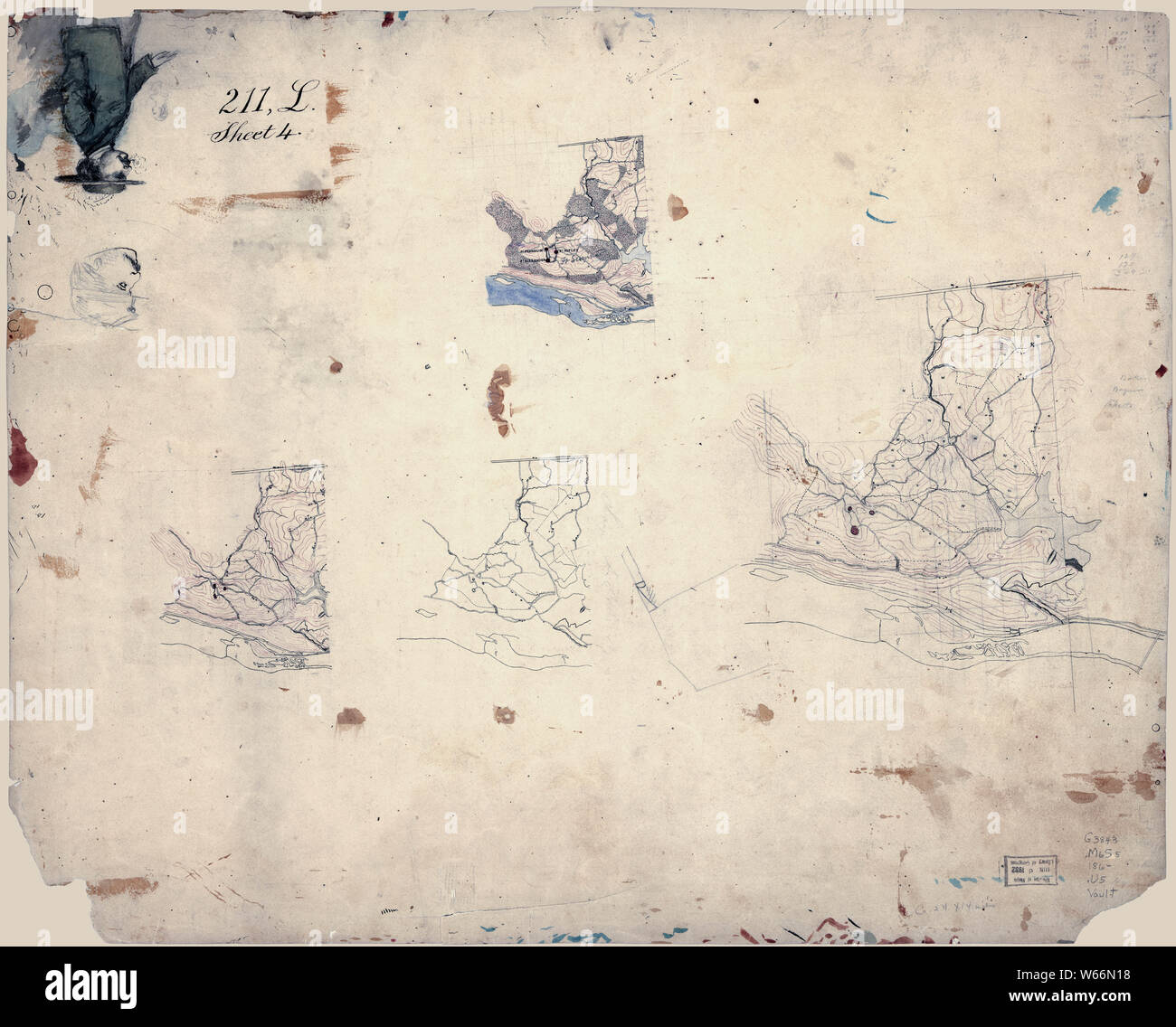 Civil War Maps 2144 Maps of the environs of forts Franklin Alexander ...