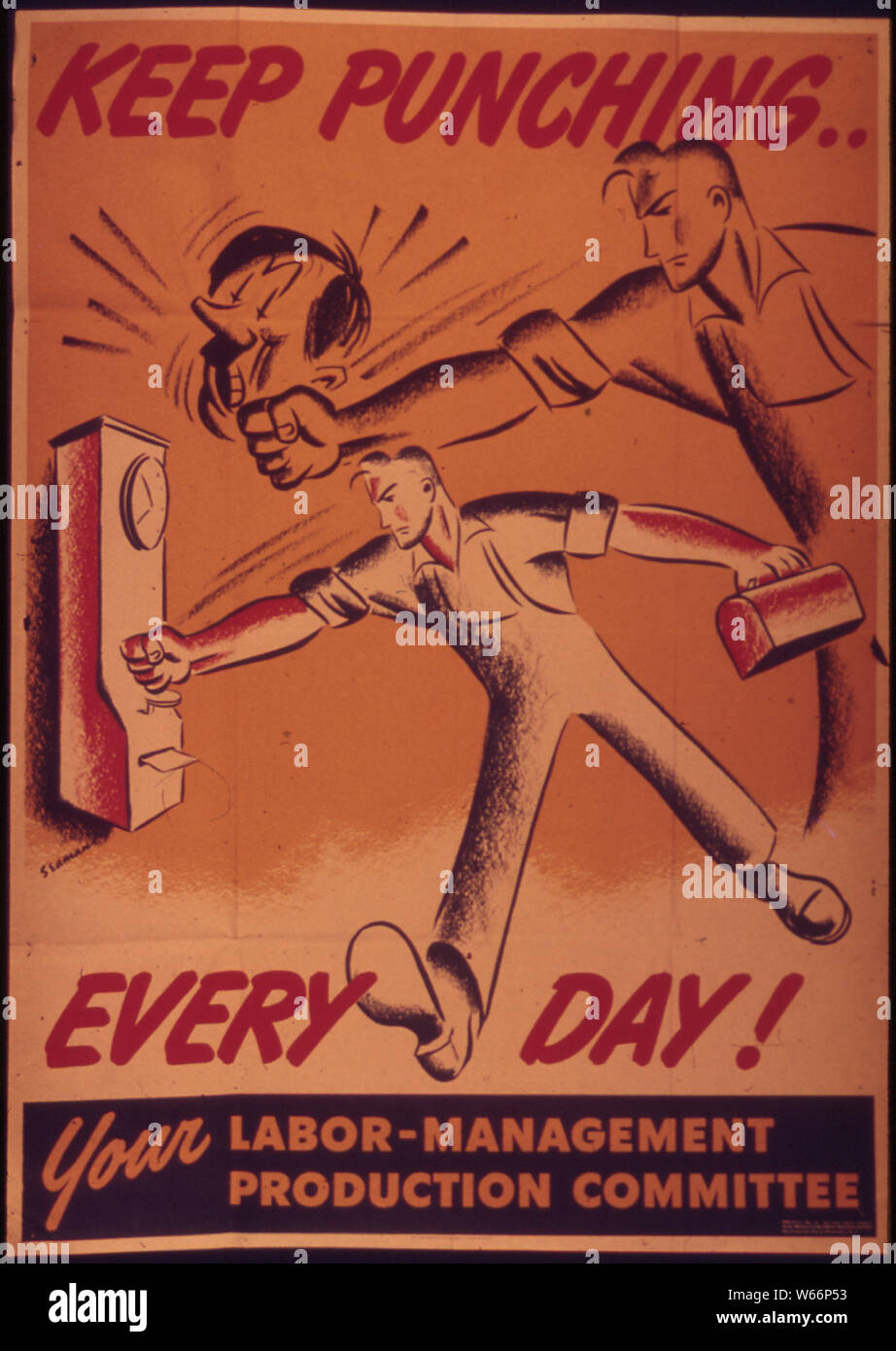 Keep punching every day Stock Photo - Alamy