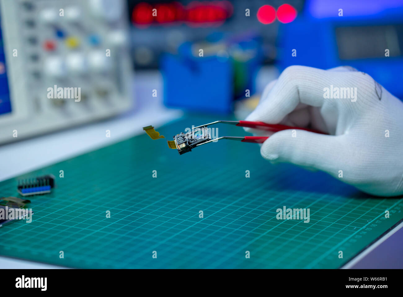 Silicon CCD matrix in the science lab Stock Photo - Alamy