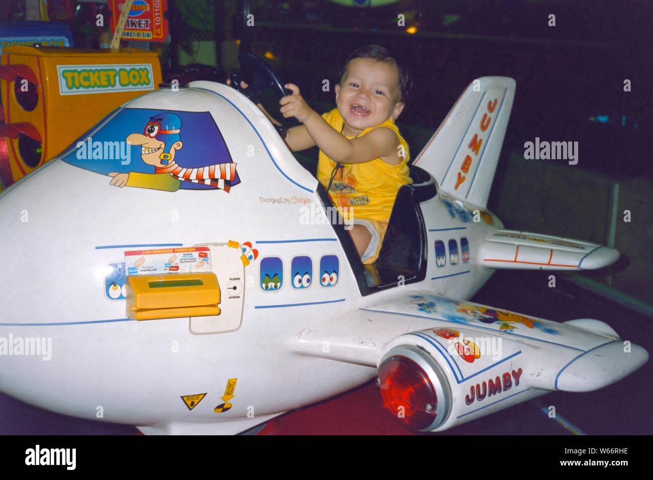Boy with model airplane hi-res stock photography and images - Alamy