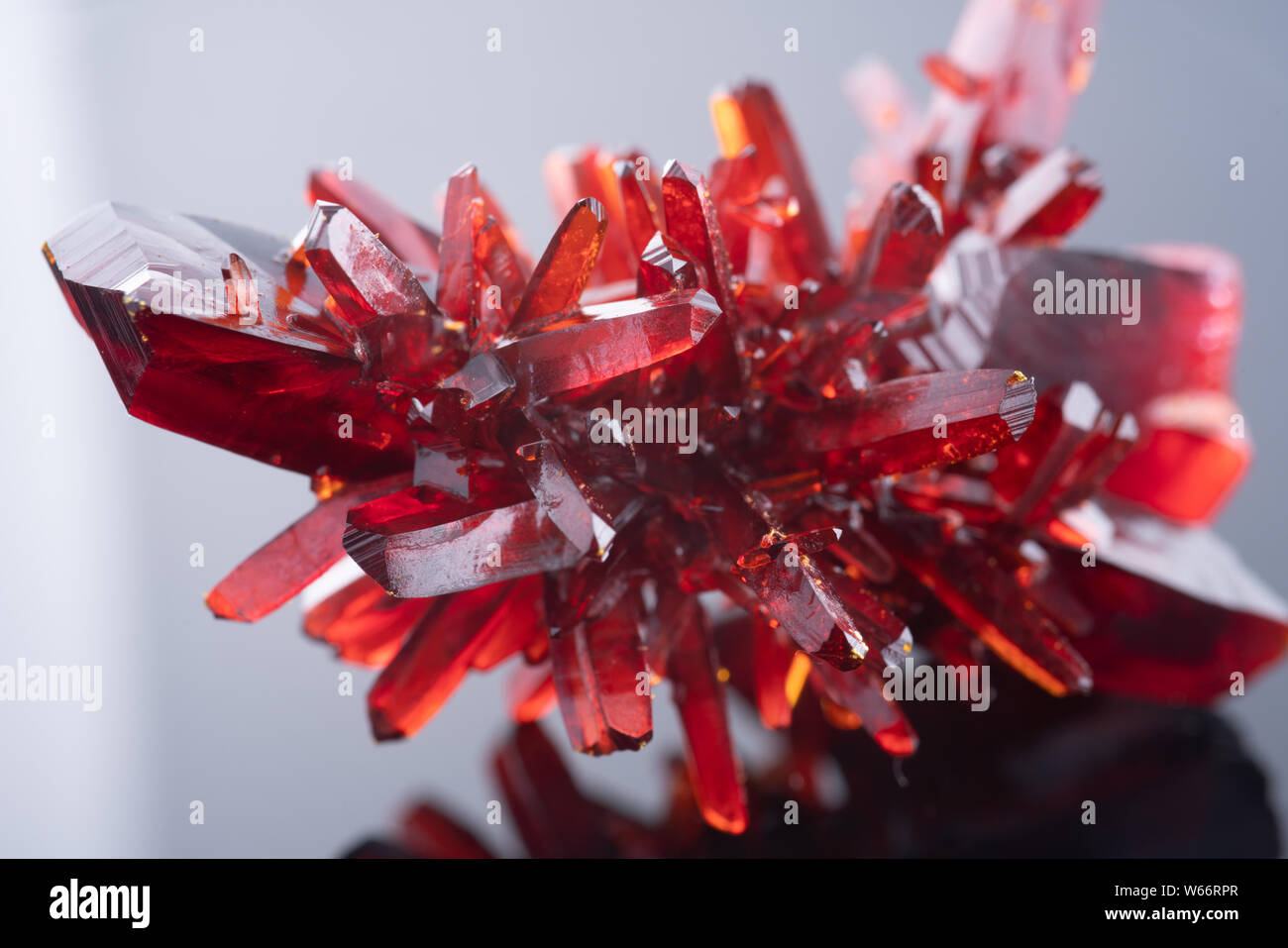 Red crystal. Natural mineral Stock Photo - Alamy