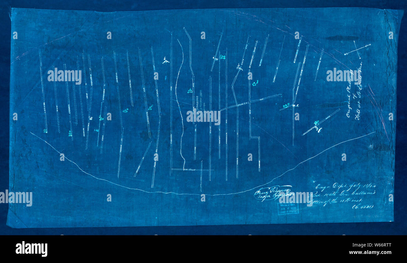 Civil War Maps 2162 Original plattings of forts at St Louis Mo 186 ...