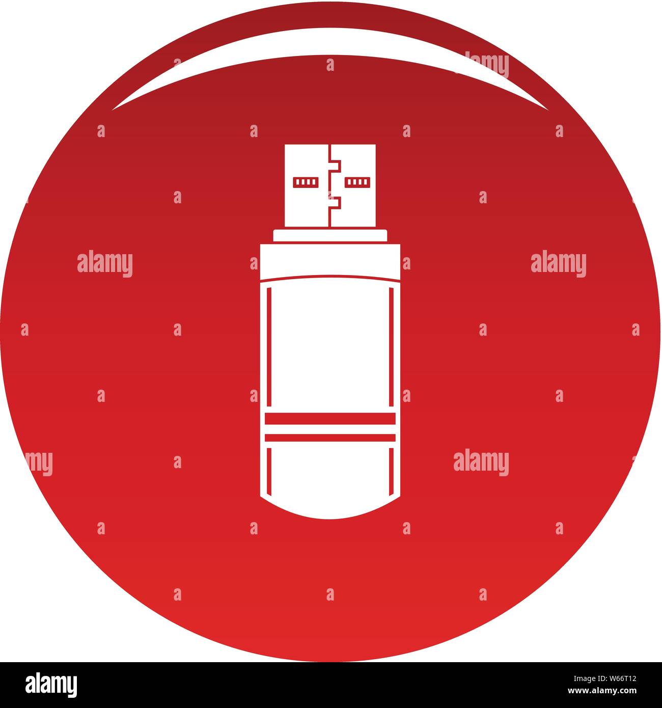 Small flash drive icon. Simple illustration of small flash drive vector ...