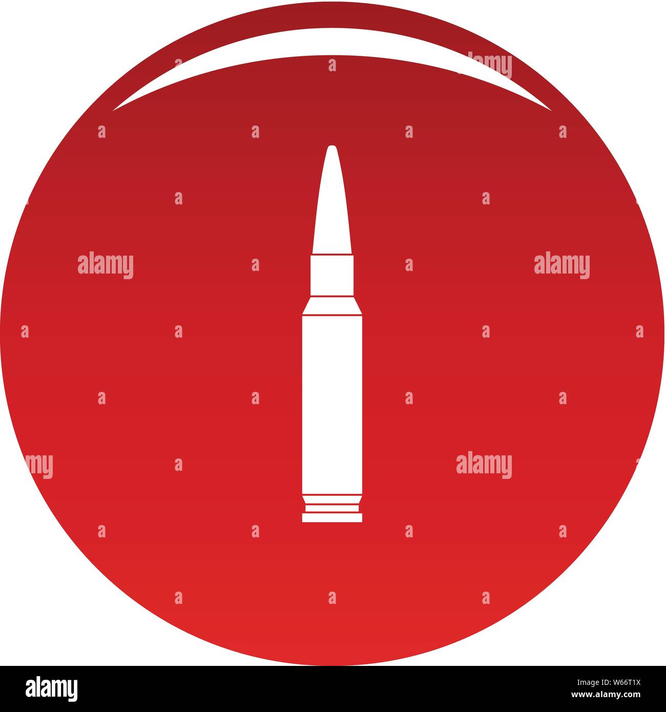 Small bullet icon. Simple illustration of small bullet vector icon for ...