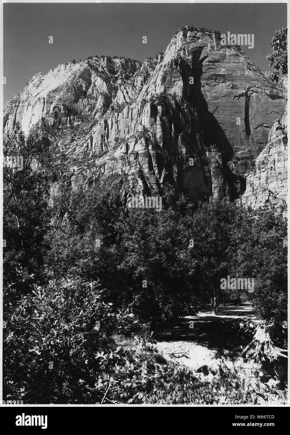 Lady Mountain from above campgroud. So named because of lady's figure ...