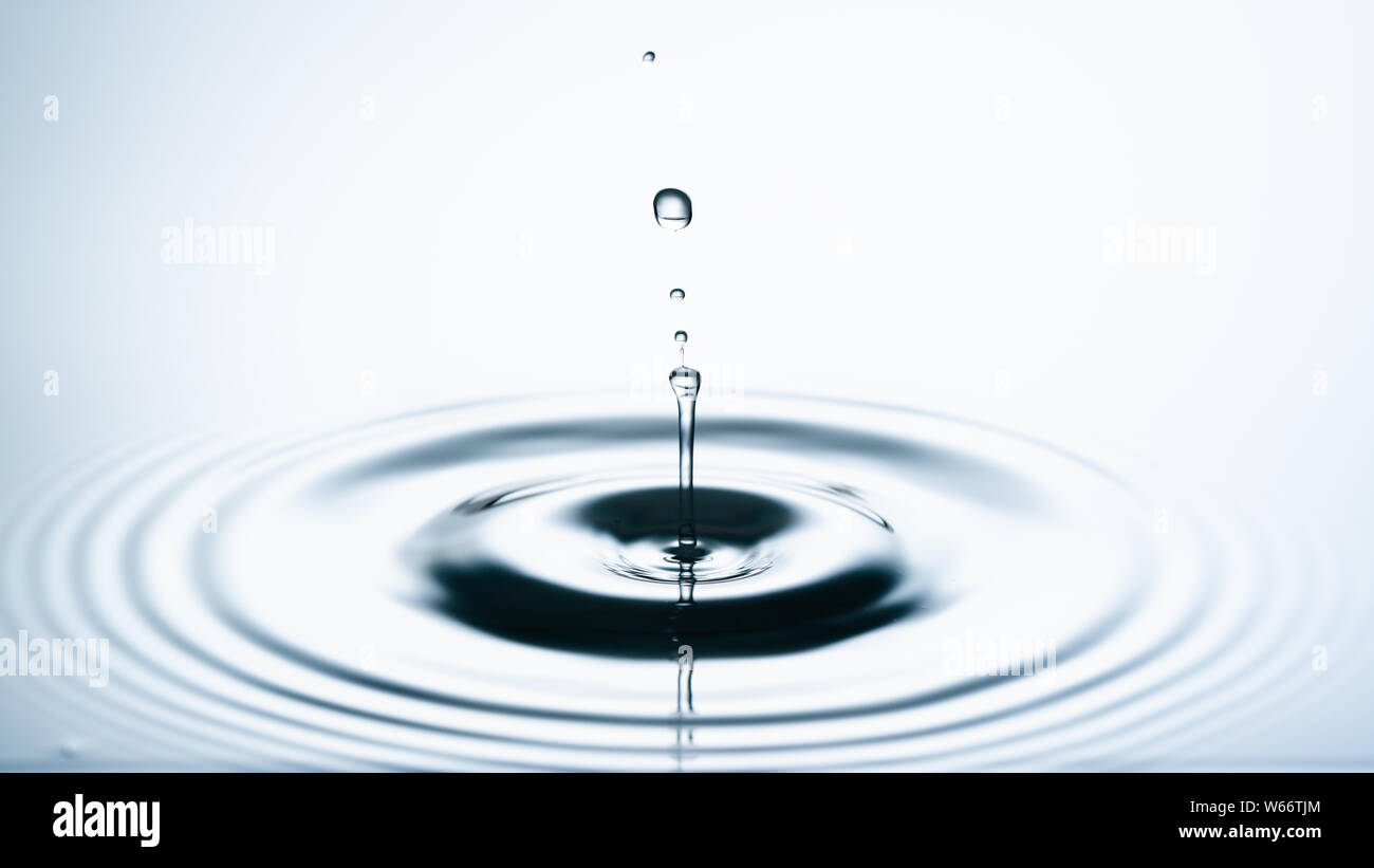 water drop collision. Water splash Stock Photo - Alamy