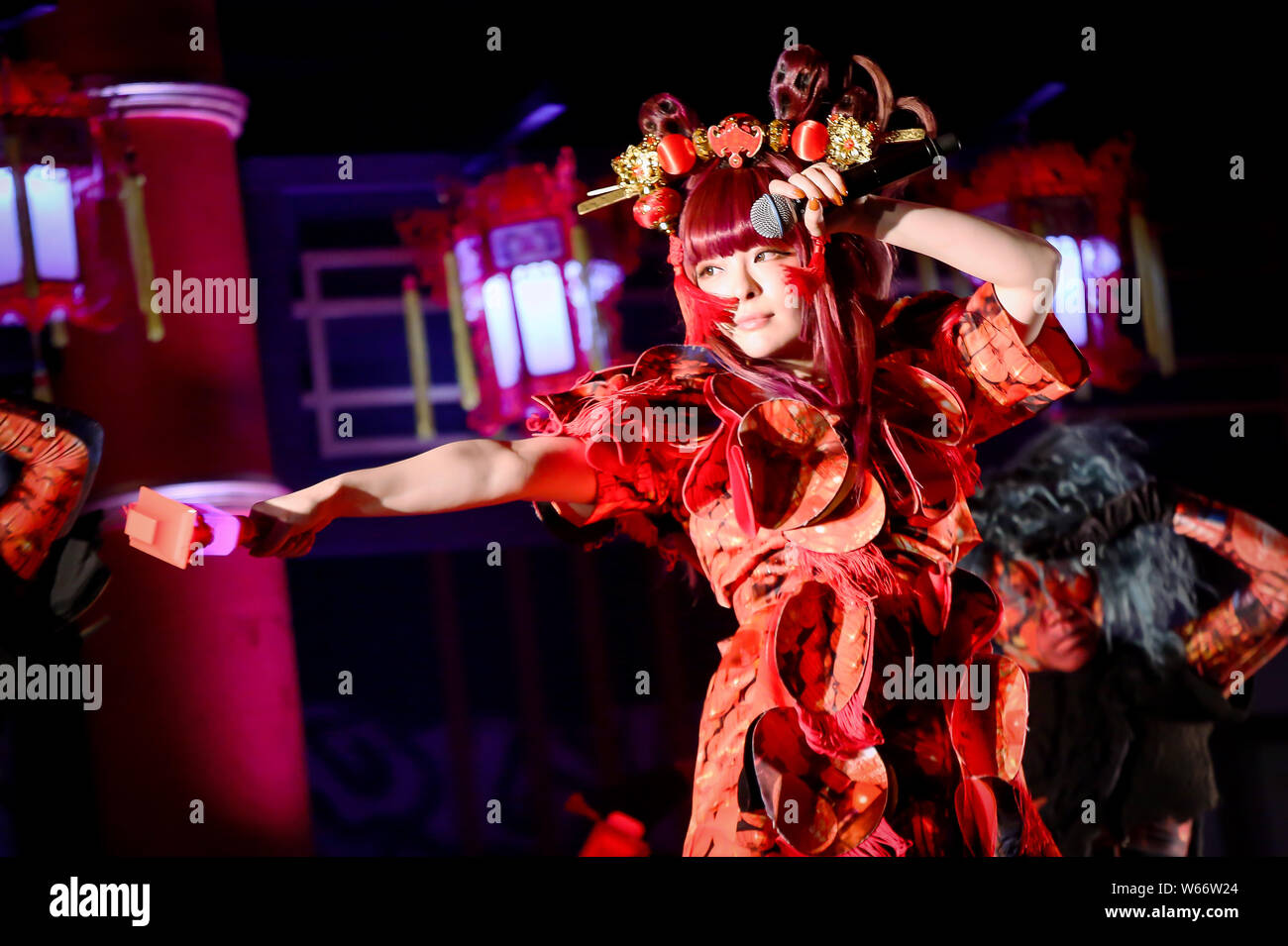 Japanese singer and model Kyary Pamyu Pamyu performs during the Kyary ...