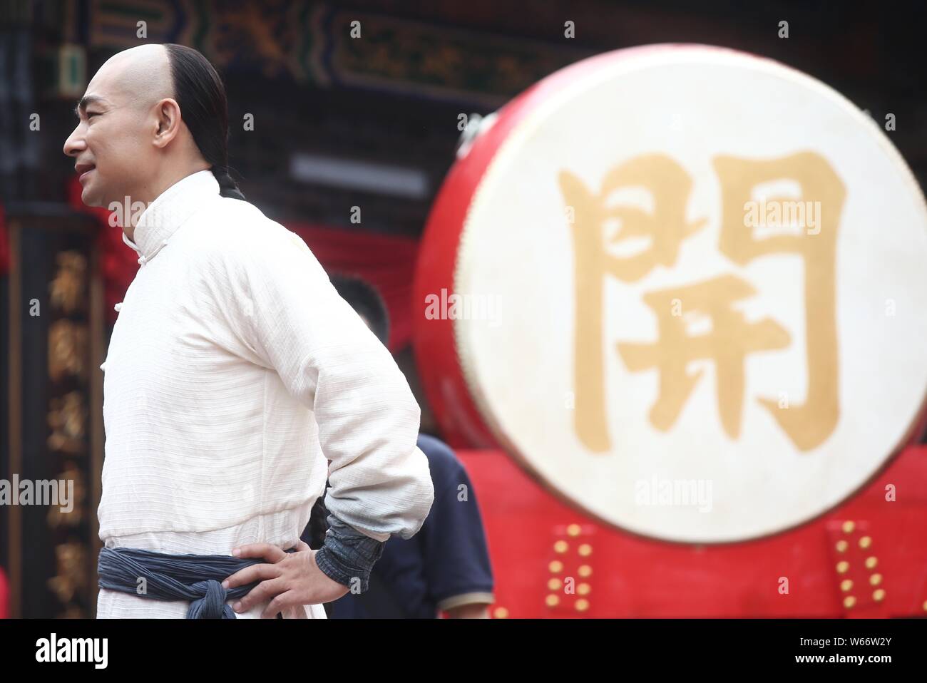 Chinese actor and martial artist Vincent Zhao Wenzhuo attends the ...