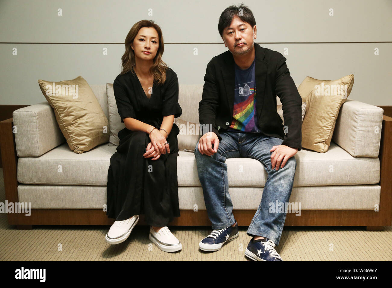 **TAIWAN OUT**Japanese vocalist Tomiko Van, left, and guitarist Ryo ...