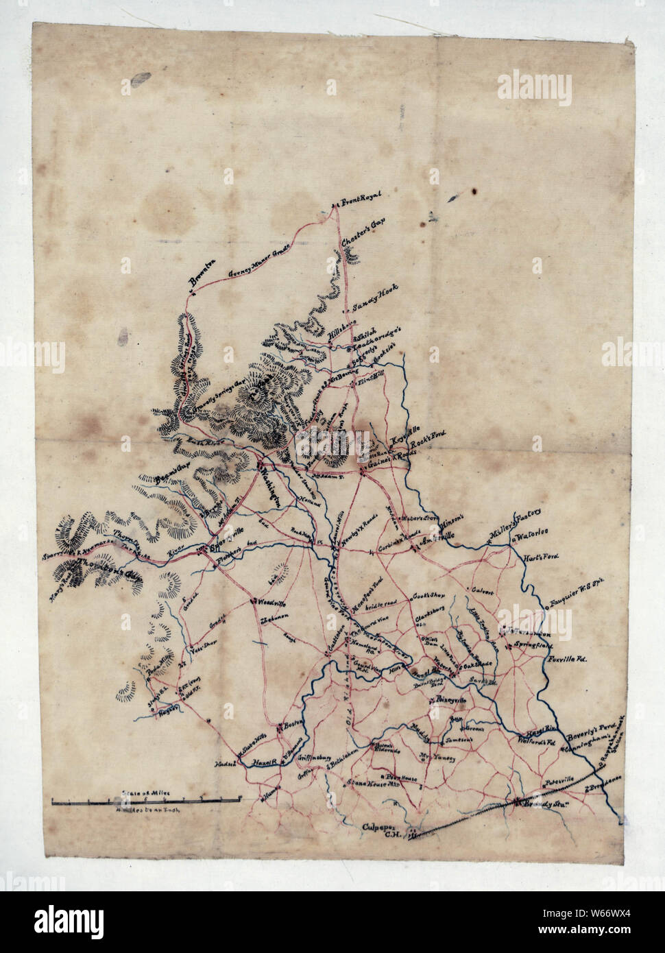 Map of front royal virginia hi-res stock photography and images - Alamy