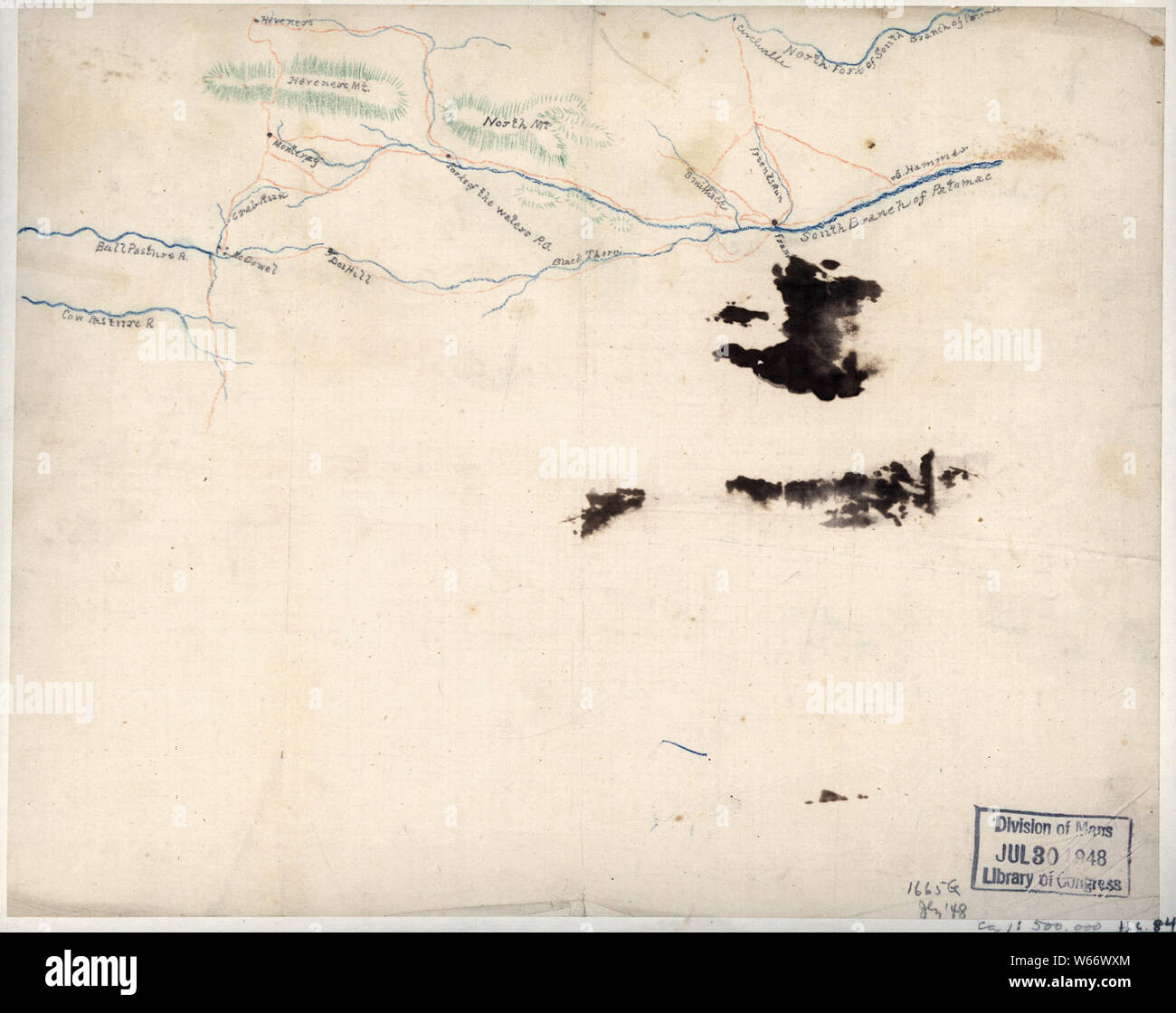 Pendleton county map hi-res stock photography and images - Alamy